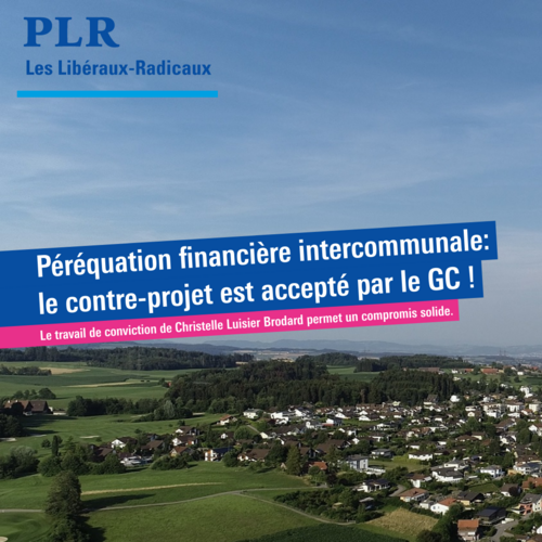 PLR.Les Libéraux-Radicaux Lavaux-Oron - Communiqués de presse Detail